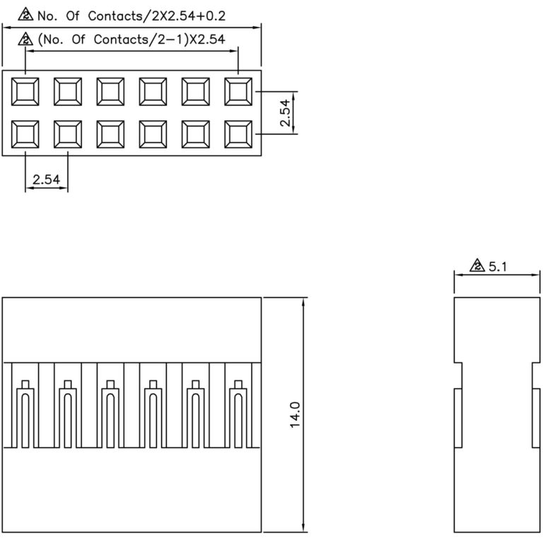 2x4 Pin DuPont-Style Connector Housing - Protostack